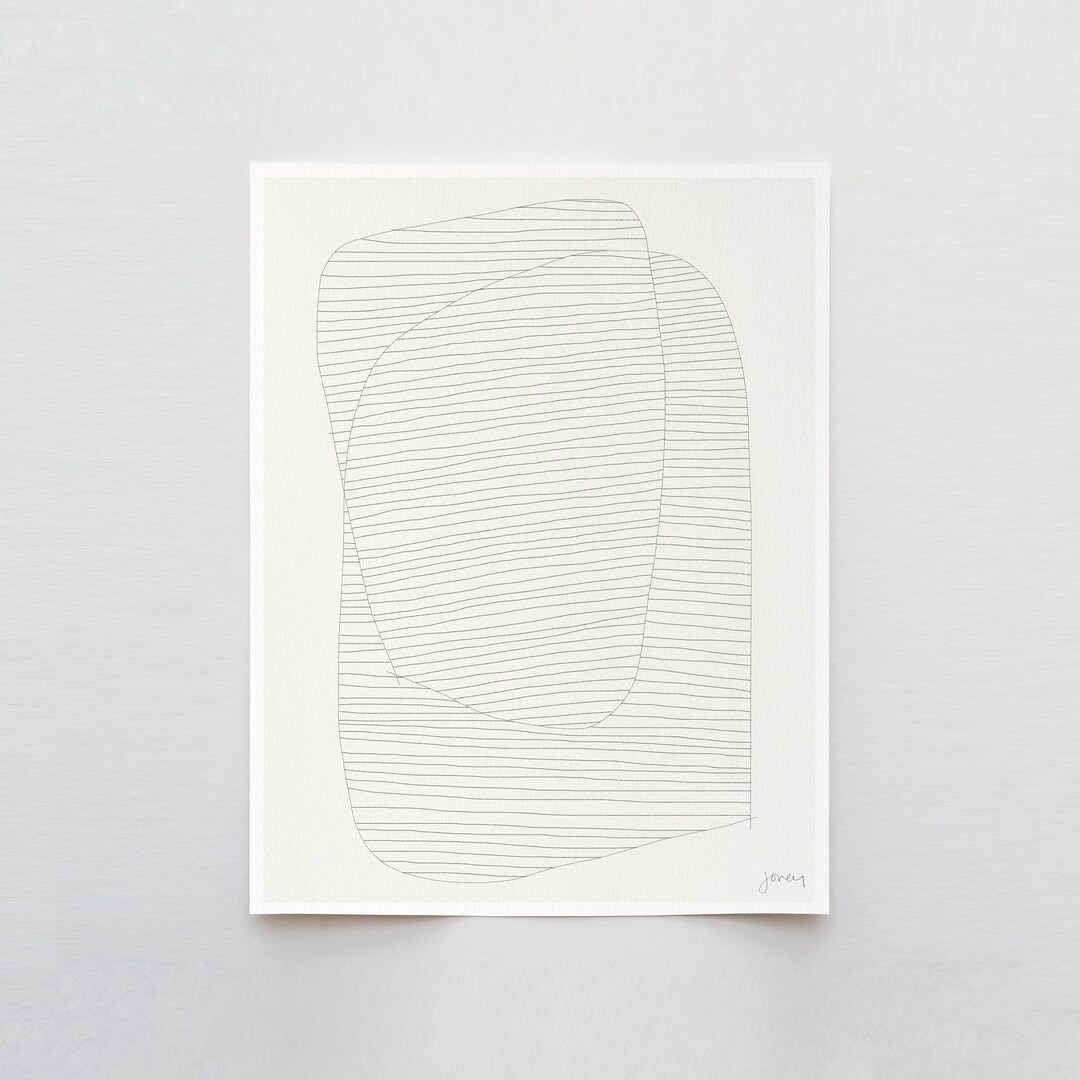 Pencil Line Abstract Art Print - Signed and Printed by Jorey Hurley ...