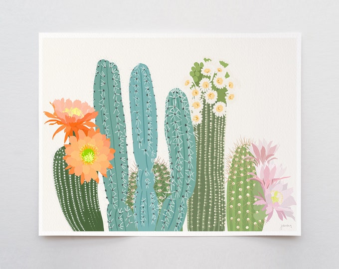 Cactus Wall Art, Cactus Printable Art, Cactus Poster, Cactus ...