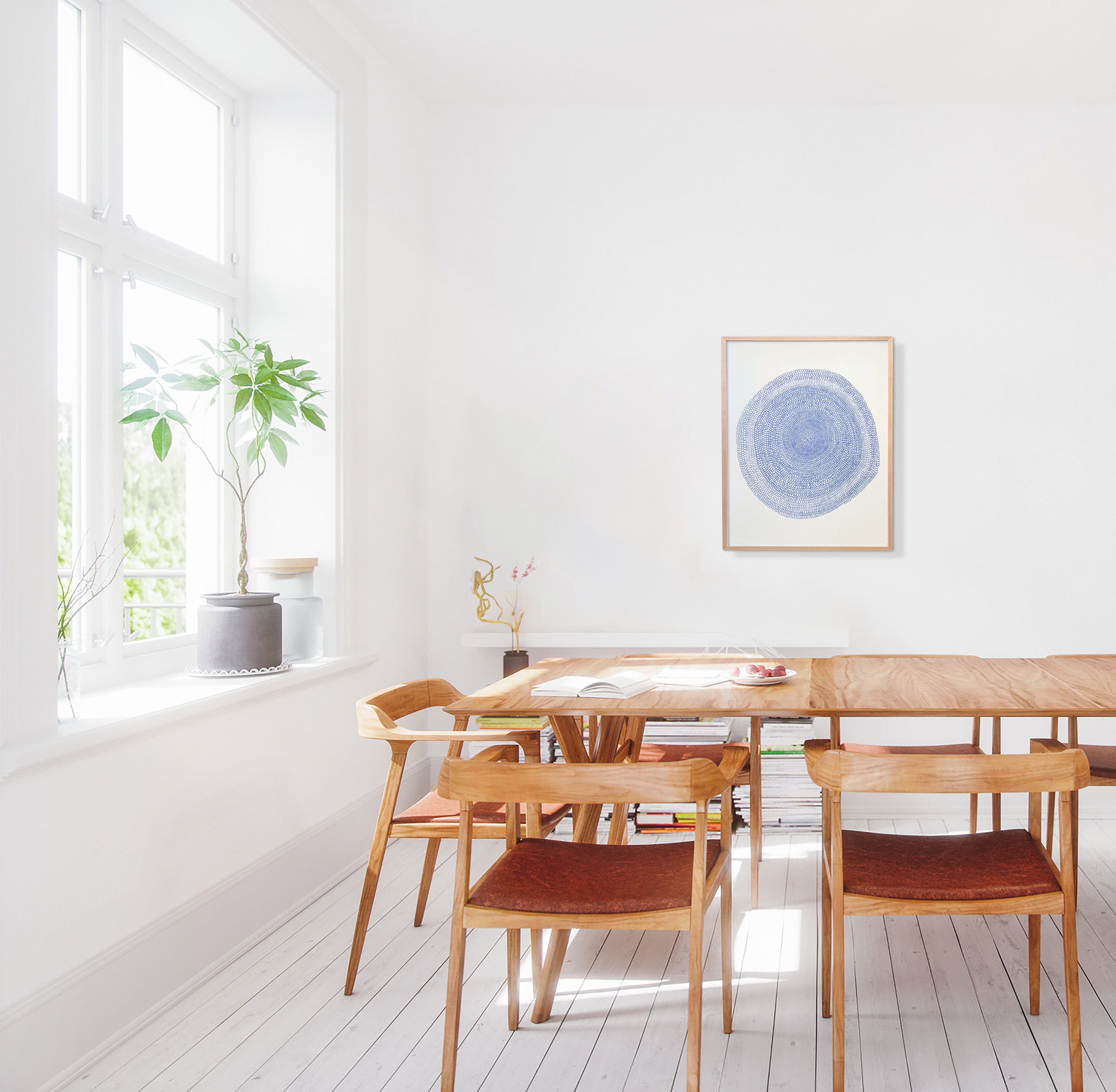 Peaceful Abstract Flower Art Print. Framed or Unframed. Multiple Sizes ...