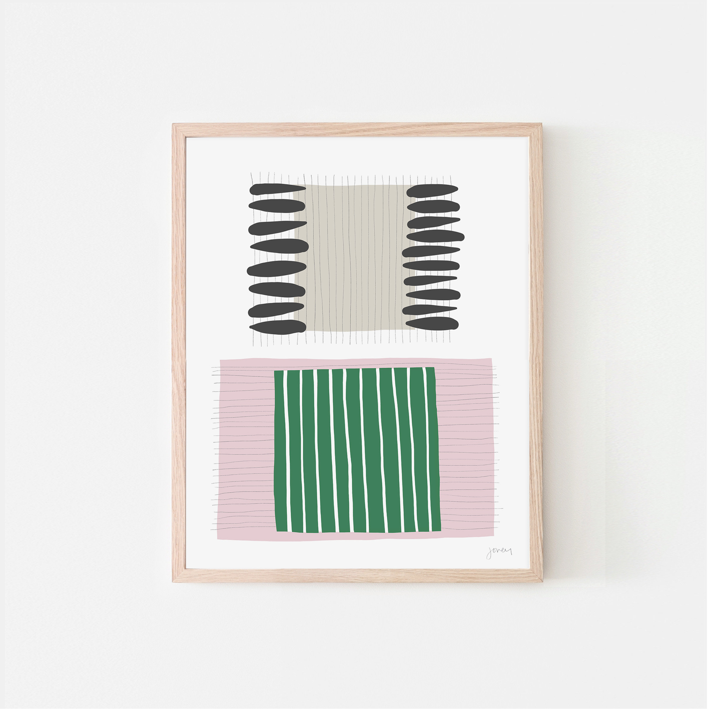 Calming Shapes Abstract Art Print - Signed and Printed by the Artist ...