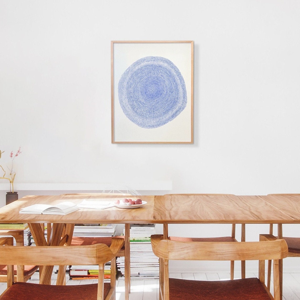 Peaceful Abstract Flower Art Print. Framed or Unframed. Multiple Sizes ...