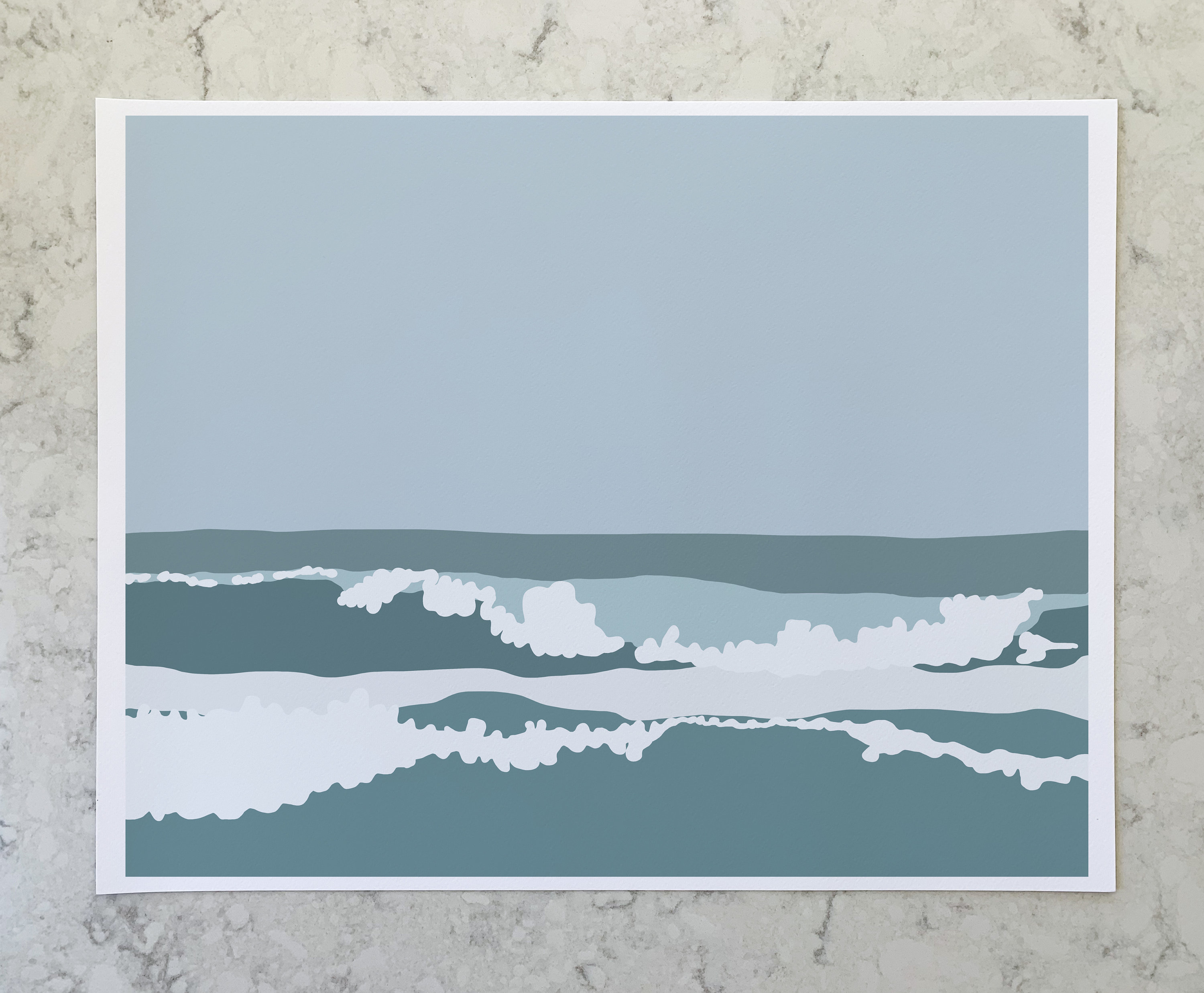 Crashing Waves Art Print - Signed and Printed by the Artist - Framed or ...