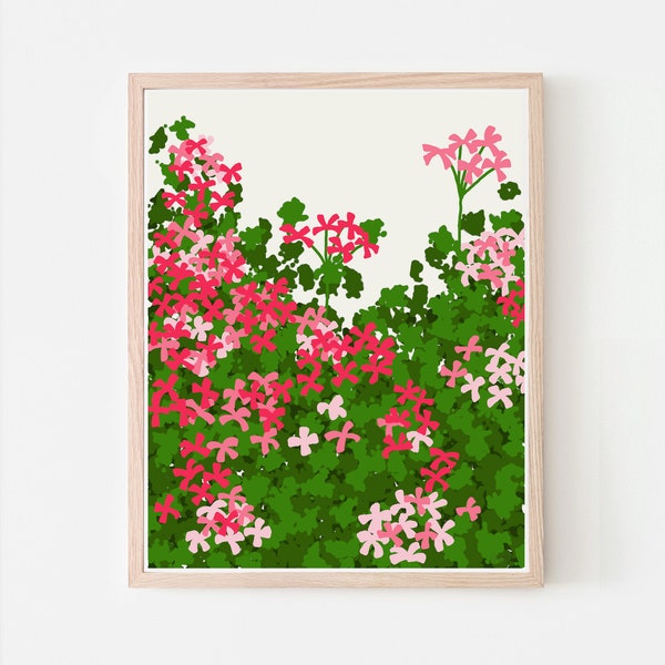 Geranium Print - Etsy