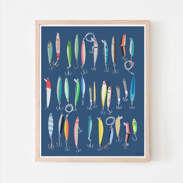 Fishing Lure Art - Etsy