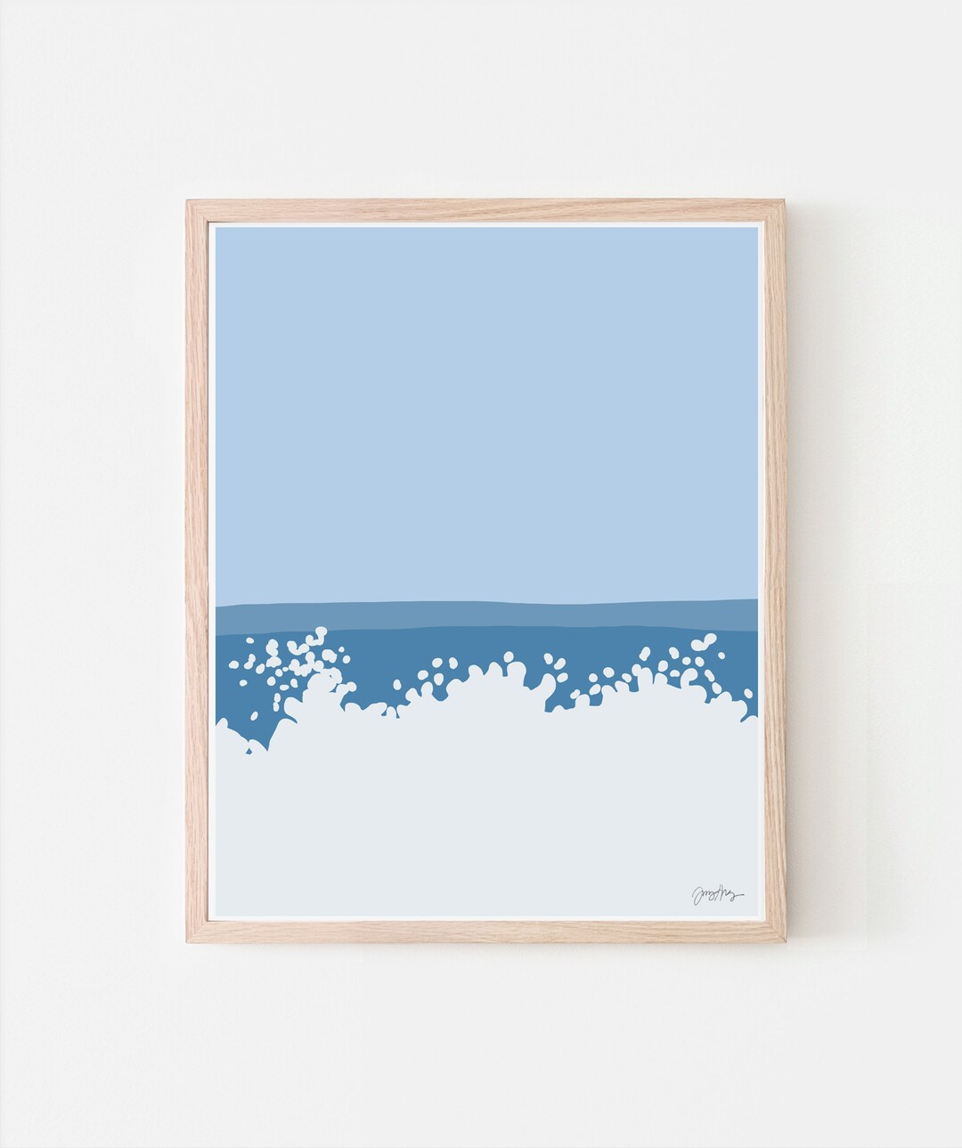 Breaking Waves Art Print Signed and Printed by the Artist Framed or ...