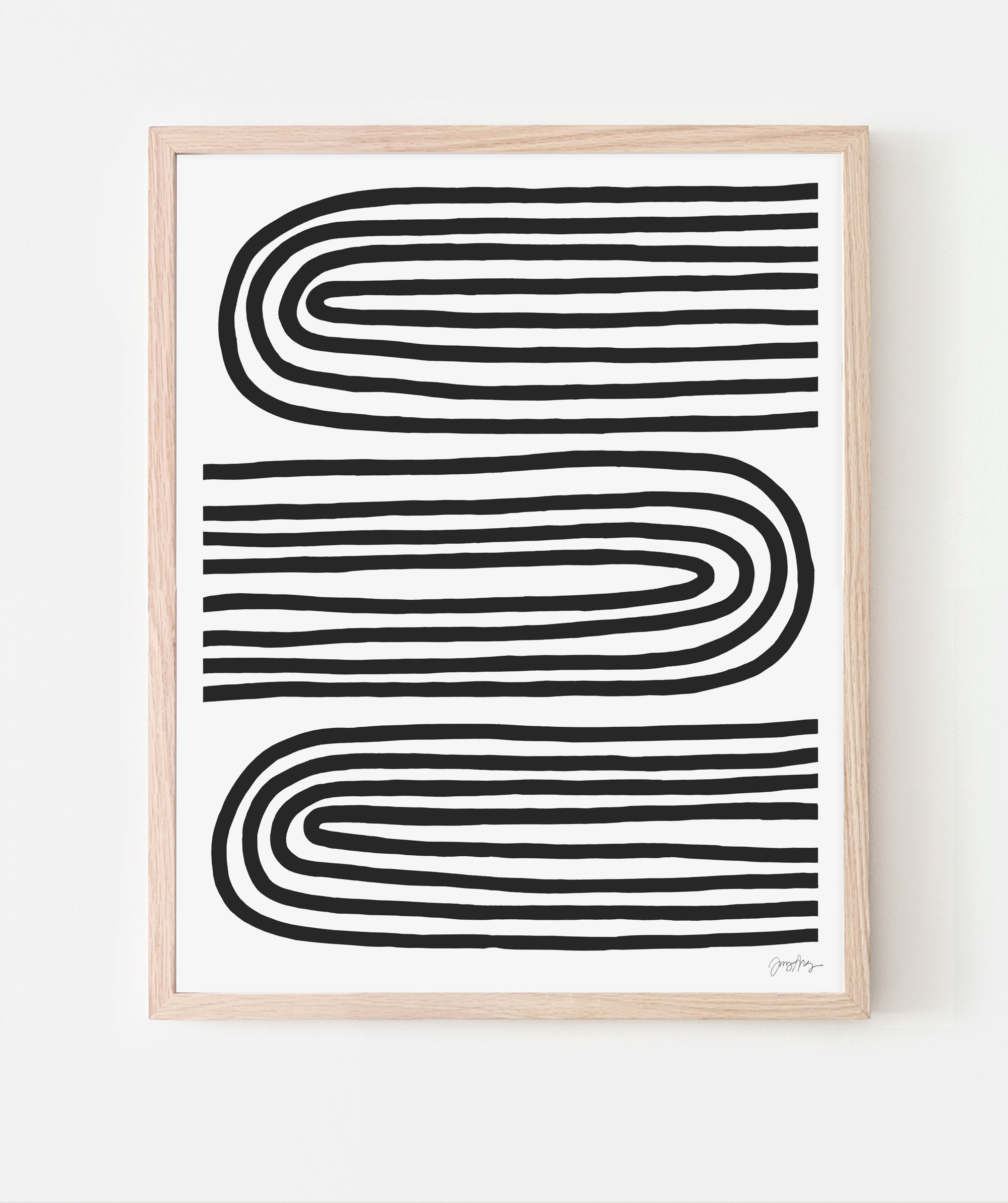 Abstract Lines Art Print. Printed and Signed by Artist. Available ...