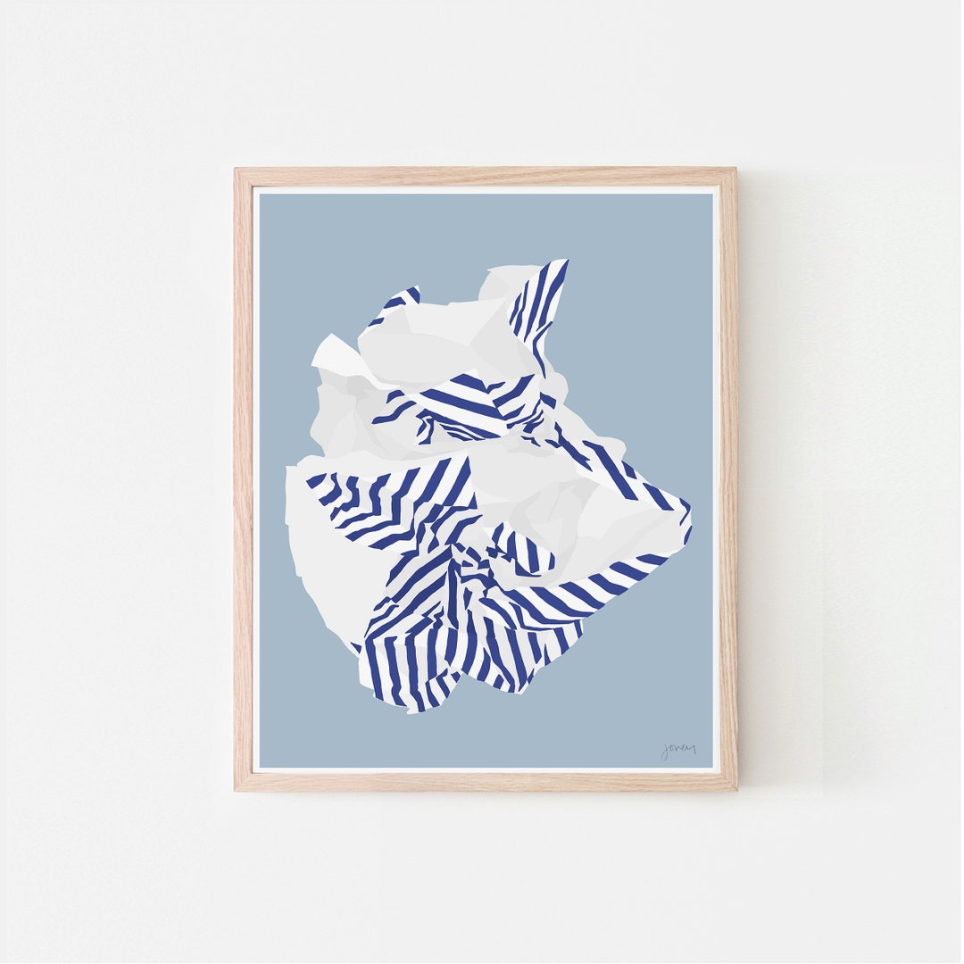 Crumpled Paper Art Print Signed and Printed by the Artist Framed or ...