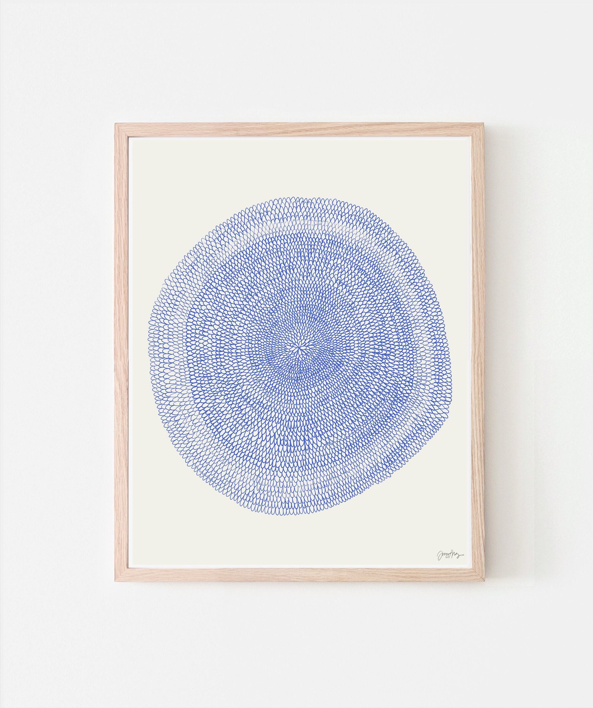 Peaceful Abstract Flower Art Print. Framed or Unframed. Multiple Sizes ...