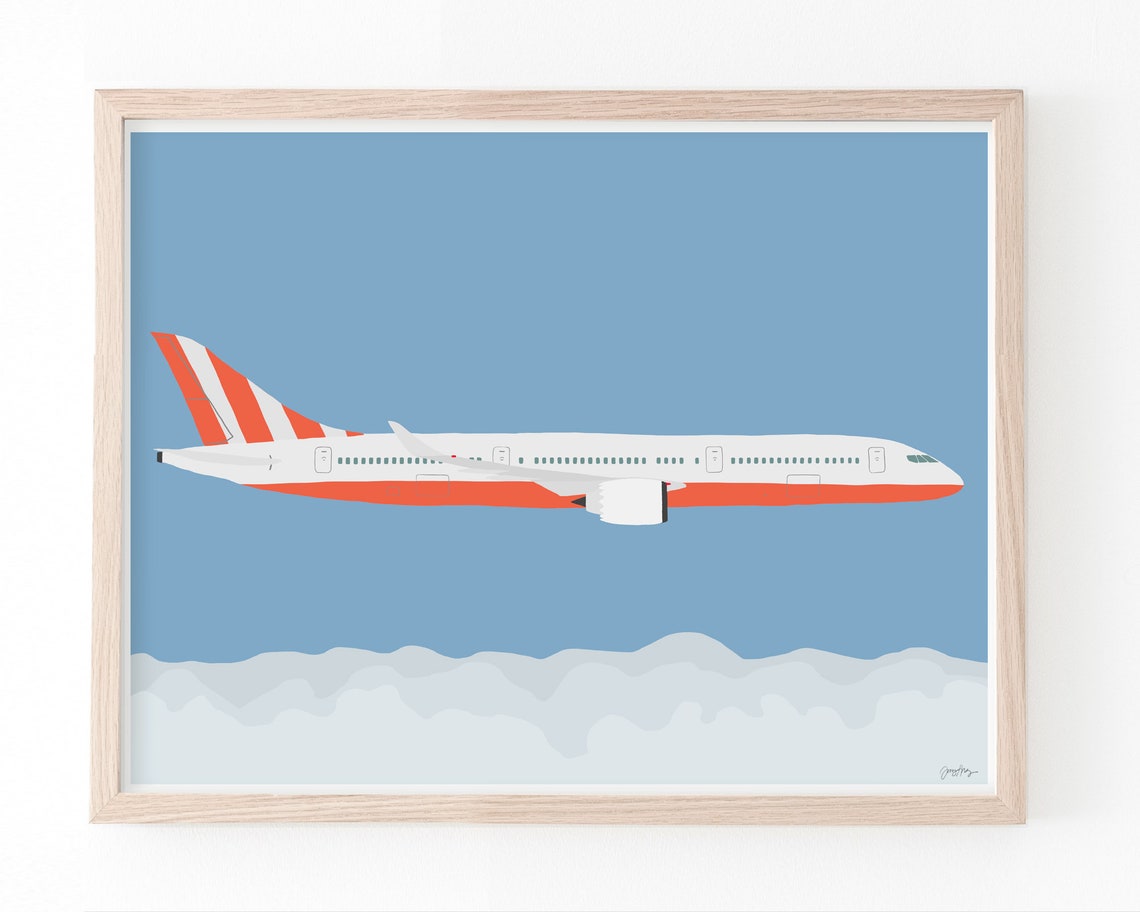 Boeing 737 Print. Framed or Unframed. Multiple Sizes - Etsy