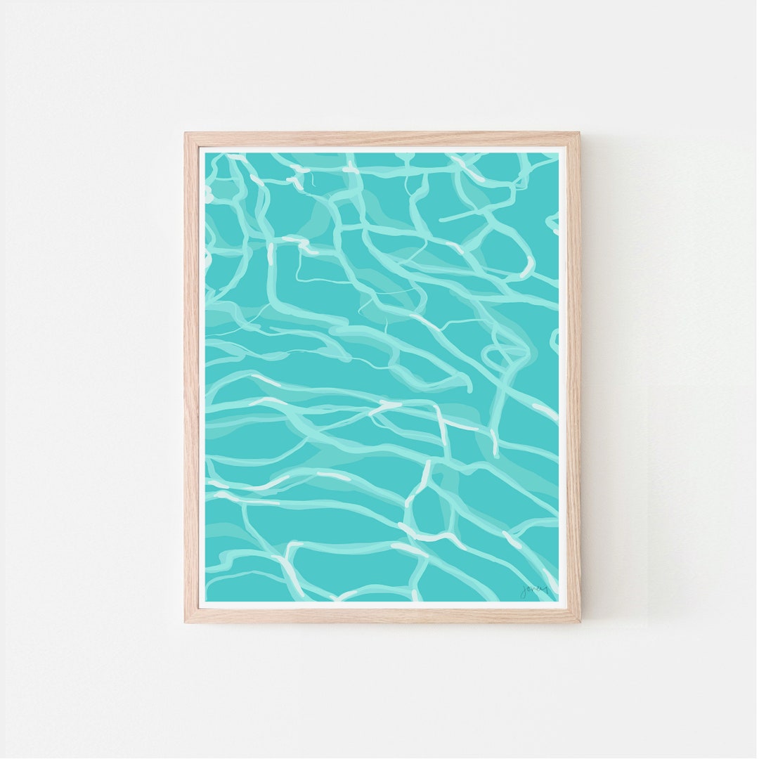 Swimming Pool Water Art Print Signed and Printed by the - Etsy