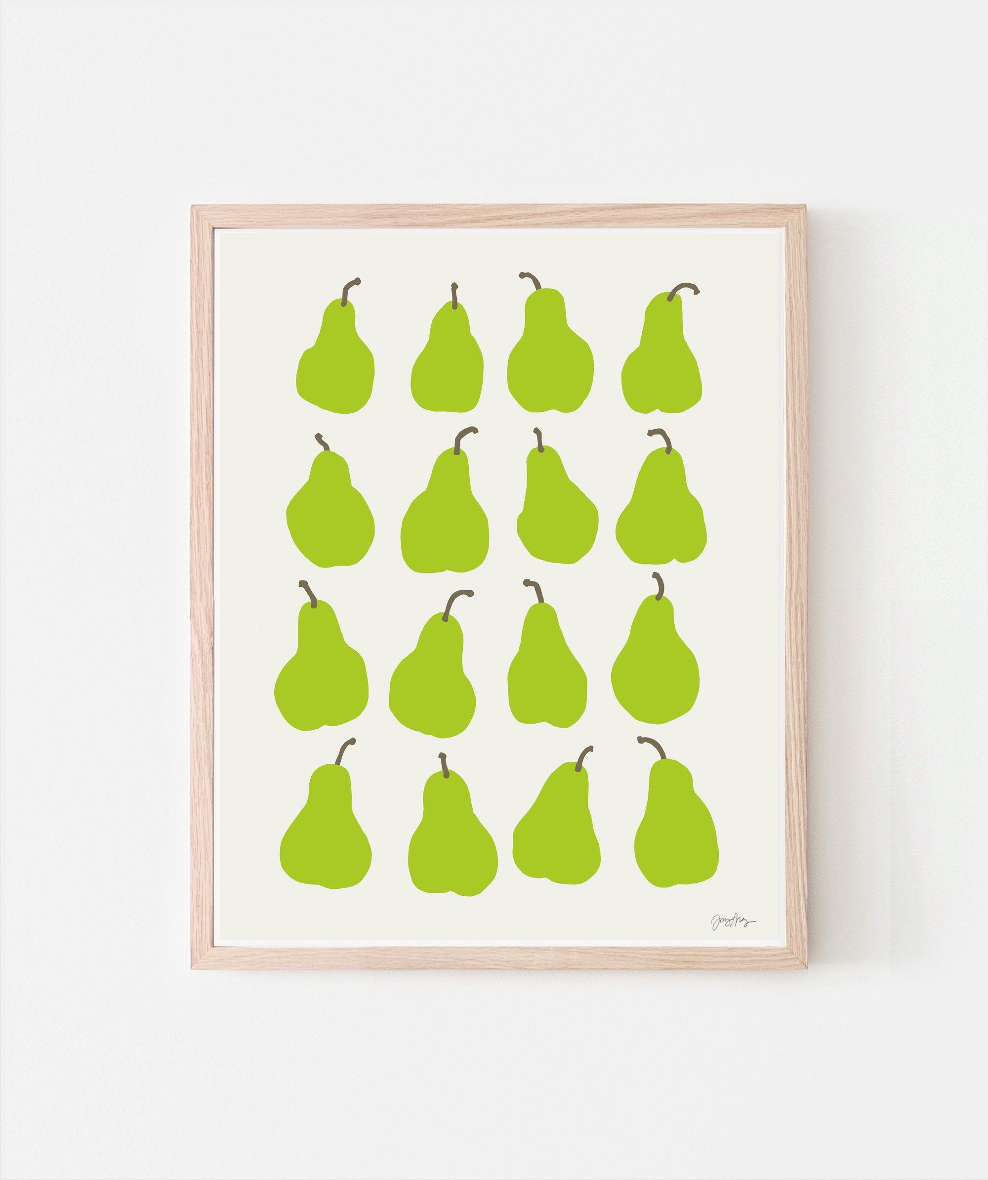 Pears Print. Signed Art. Available Framed or Unframed. 111115.