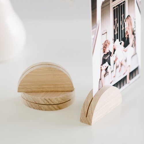 Small RECTANGLE Timber Photo Stand Wooden Picture Holder - Etsy