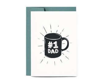 Best Dad EVER, Happy Father's Day, Father's Day Card, 1 Dad, Daddy ...