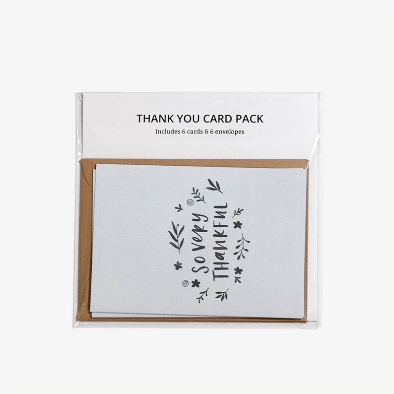 Mini Thank You Pack Very Thankful | Etsy