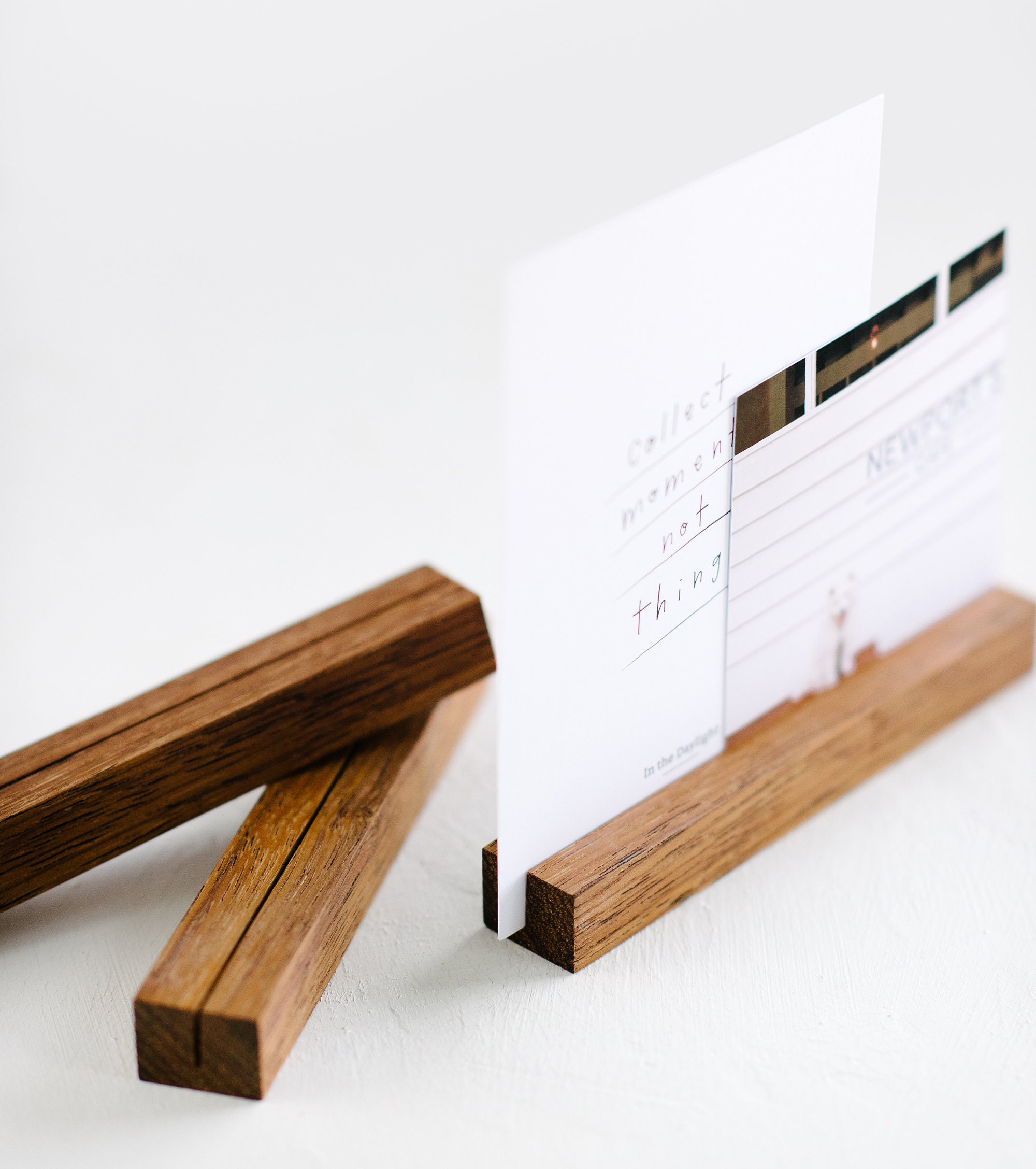 Large RECTANGLE Timber Photo Stand Wooden Picture Holder - Etsy UK