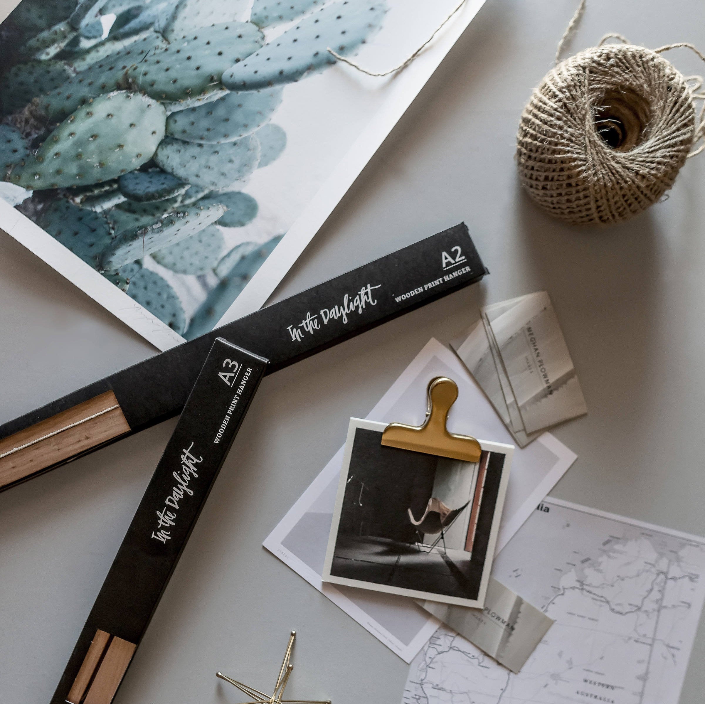 A4 Size Magnetic Wooden Print Poster Hanger | Etsy