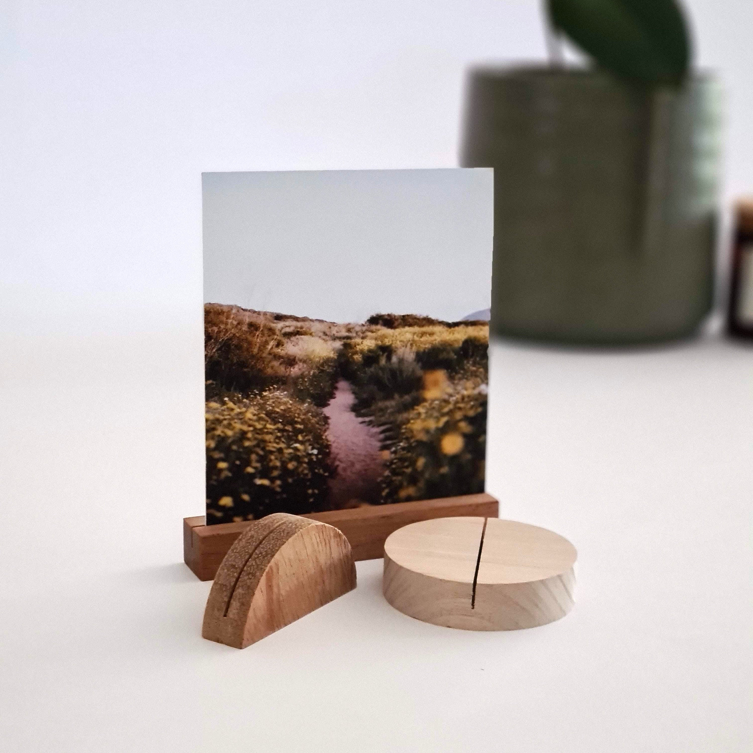 SMALL SET of 3 Timber Photo Stand Wooden Picture Holder | Etsy