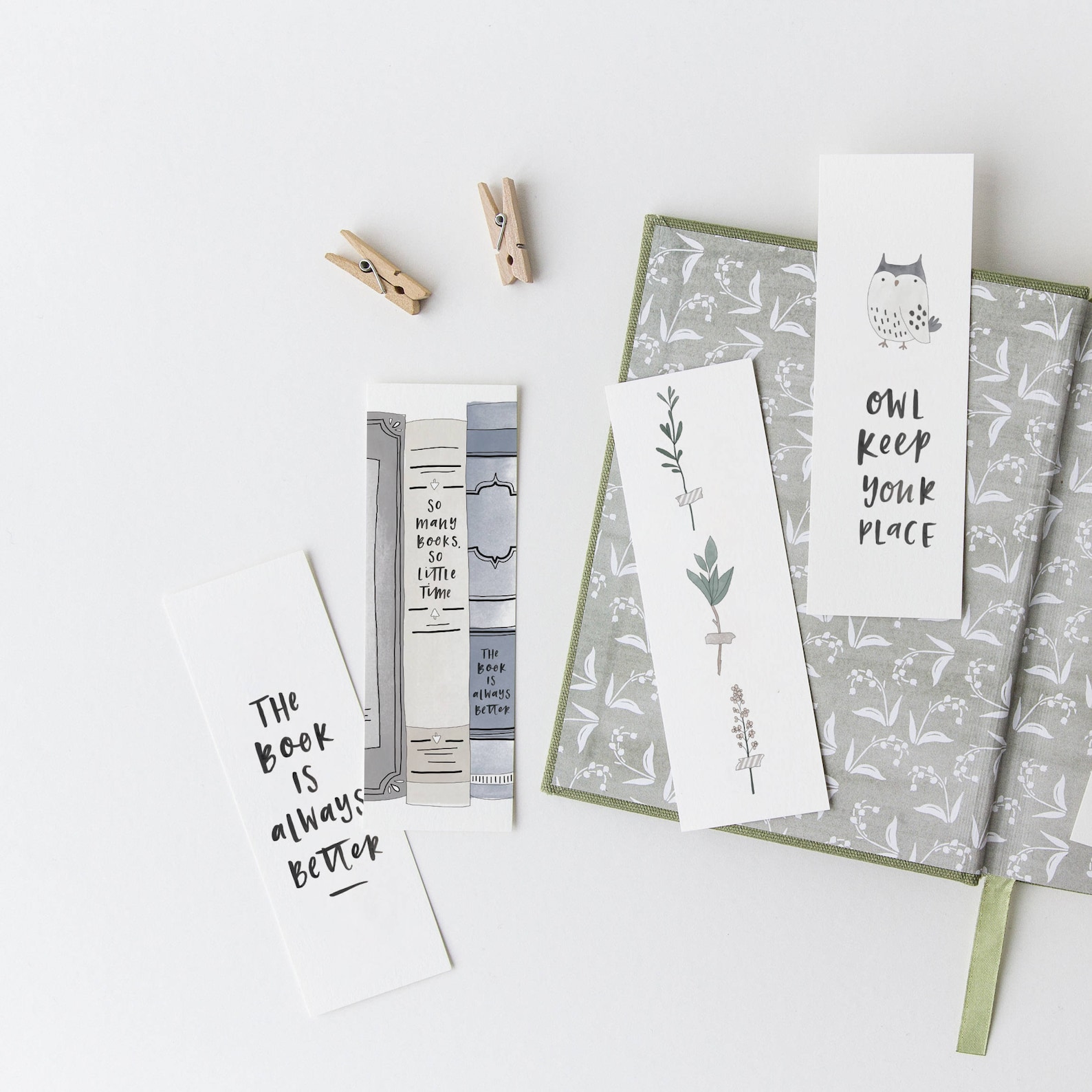 Bookmark Set of 5 - Etsy