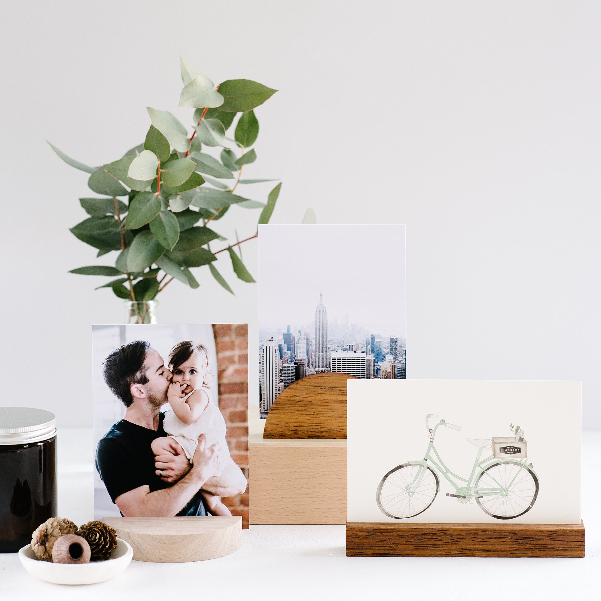 LARGE SET of 3 Timber Photo Stand Wooden Picture Holder | Etsy Australia