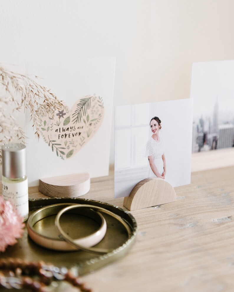 SMALL SET of 3 Timber Photo Stand Wooden Picture Holder - Etsy Australia