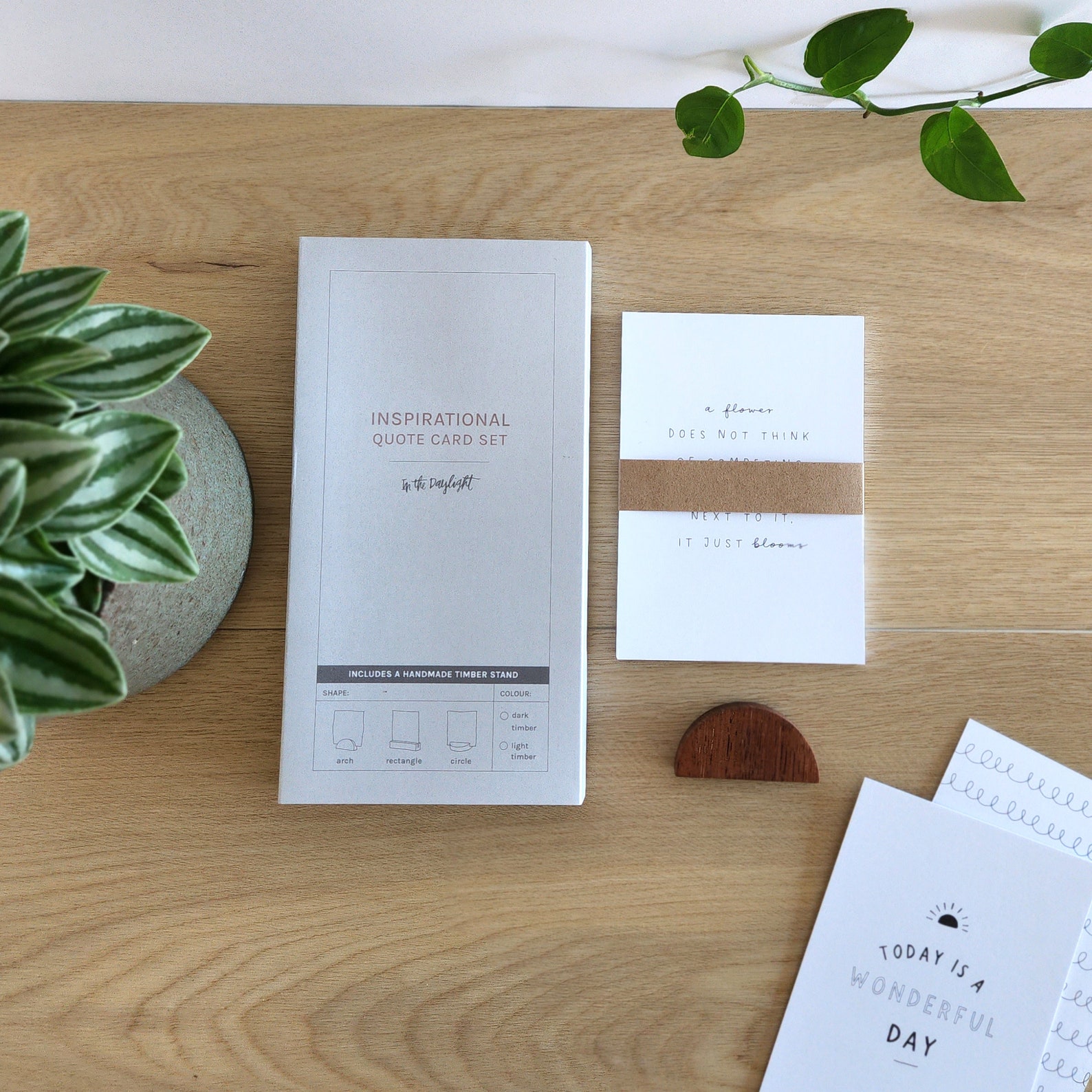 Inspirational Quote Card Affirmation Set DESK ACCESSORIES - Etsy