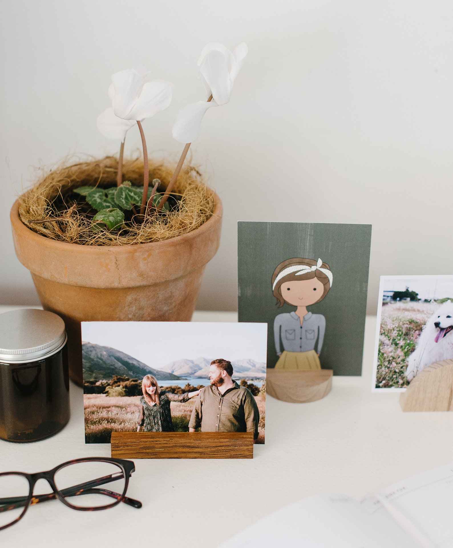 SMALL SET of 3 Timber Photo Stand Wooden Picture Holder - Etsy Australia
