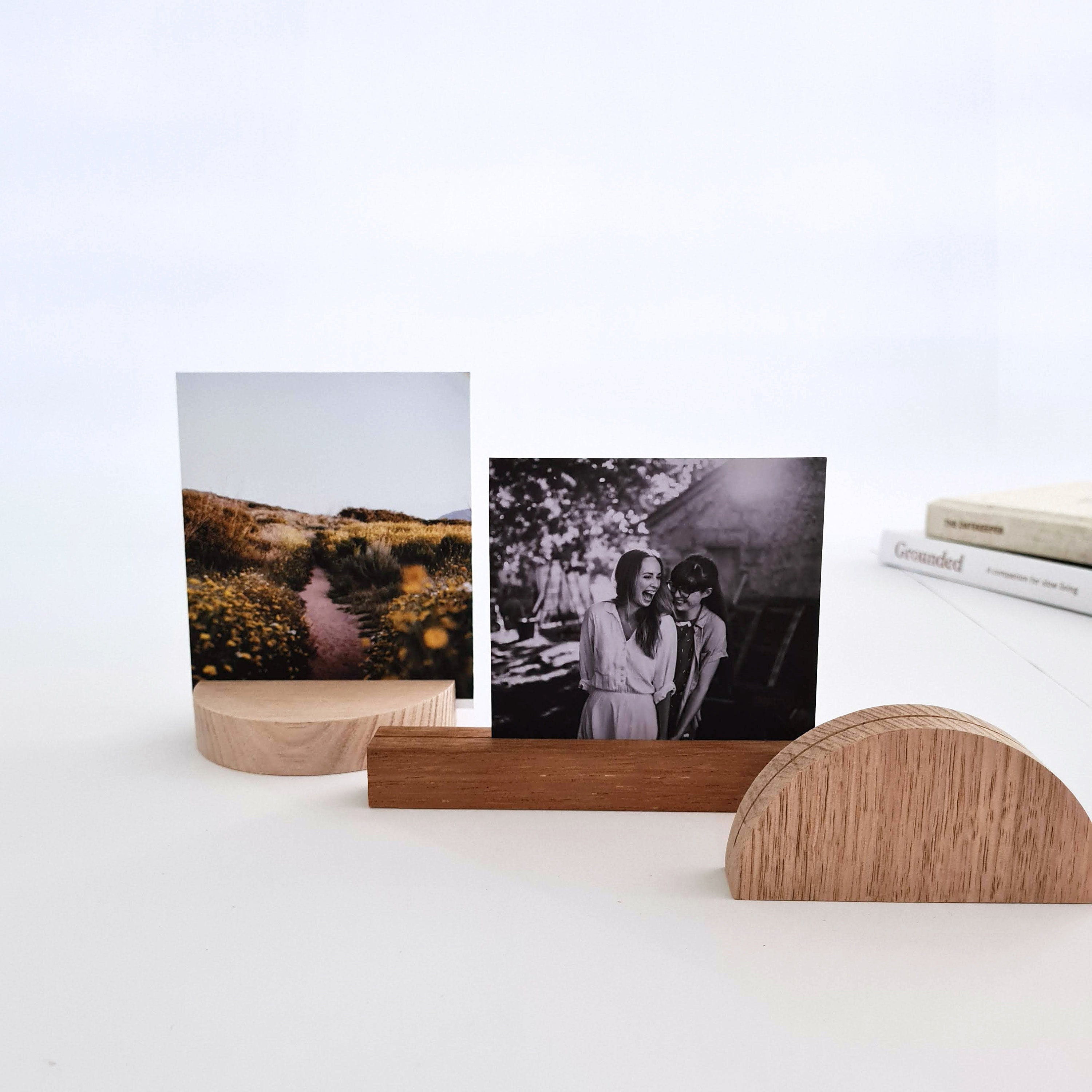 LARGE SET of 3 Timber Photo Stand Wooden Picture Holder - Etsy Australia