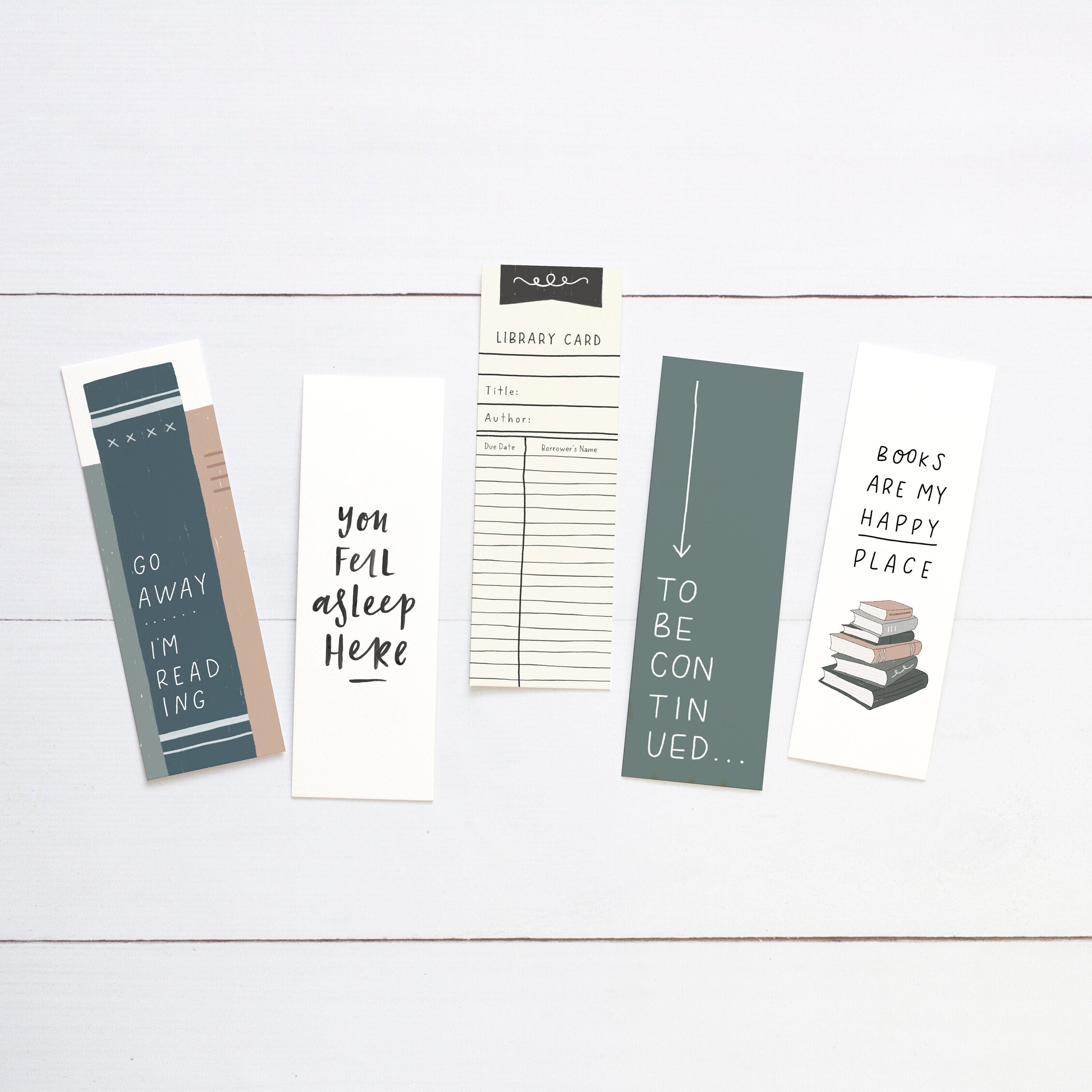 Bookmark Set of 5 - Etsy UK