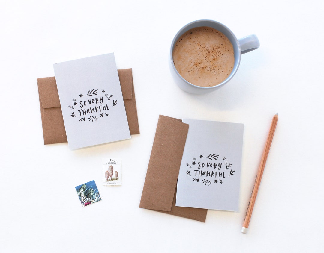 Mini Thank You Pack Very Thankful - Etsy