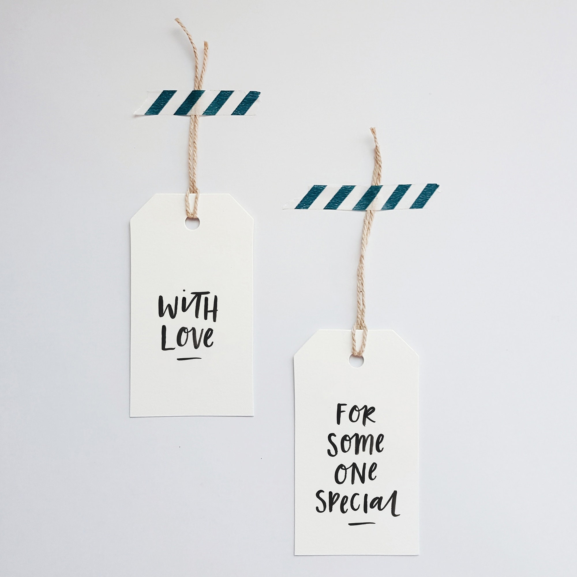 THANK YOU Gift Tag Set of 5 Just a Little Thank You Paper | Etsy