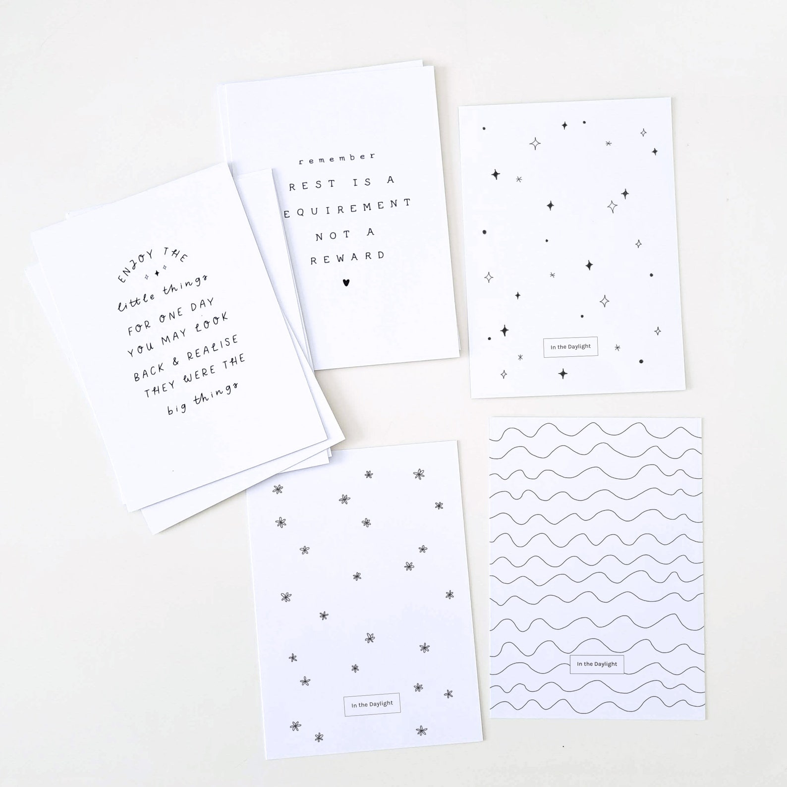 Inspirational Quote Card Affirmation Set DESK ACCESSORIES - Etsy