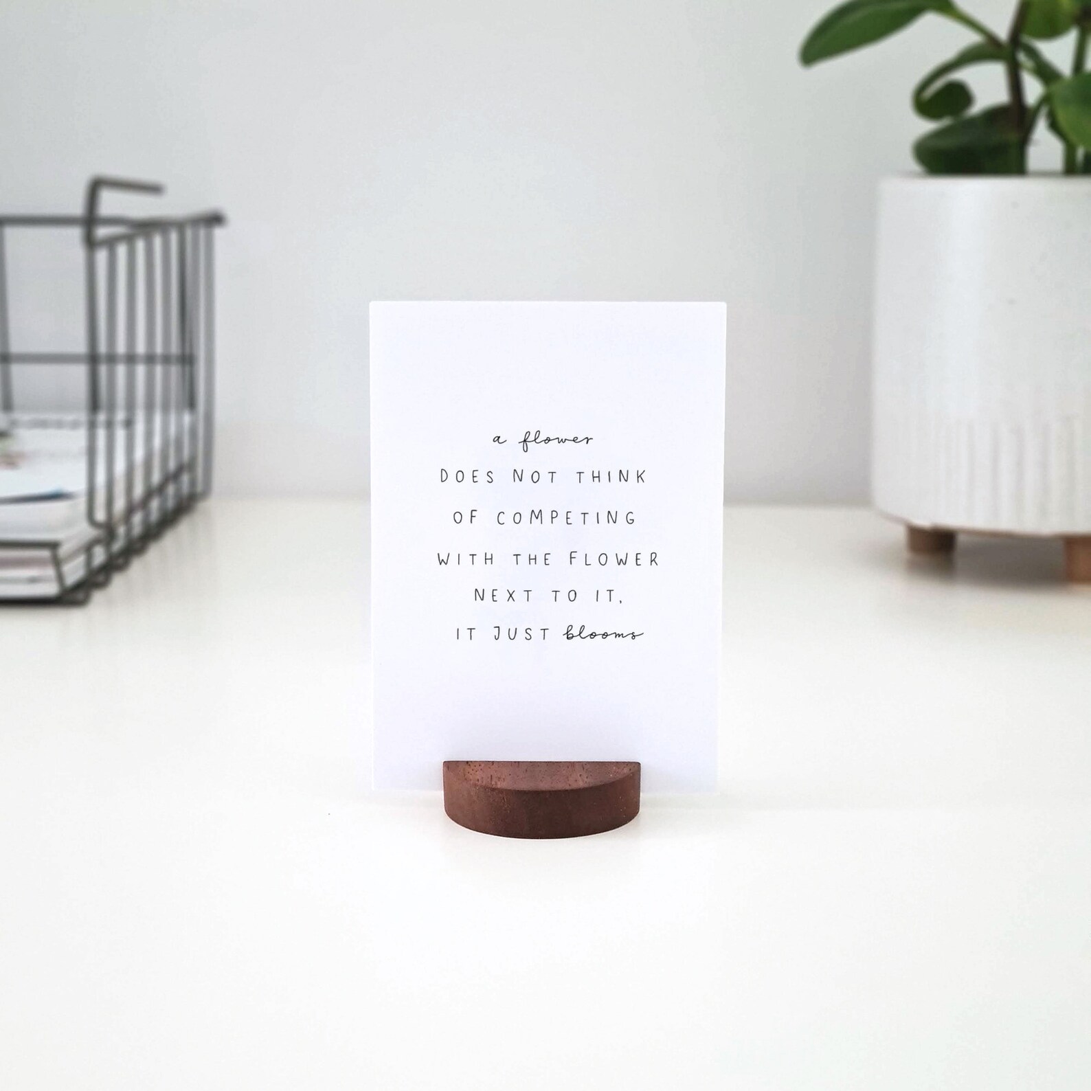 Inspirational Quote Card Affirmation Set DESK ACCESSORIES - Etsy