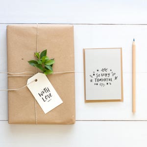 Mini Thank You Pack Very Thankful - Etsy