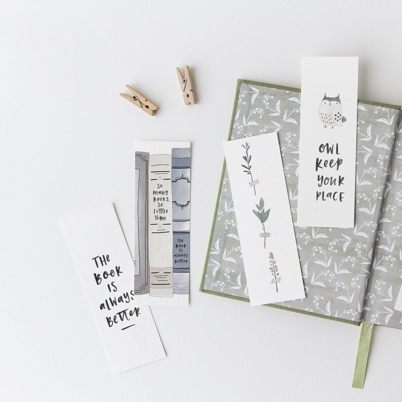 Bookmark Set of 5 | Etsy UK