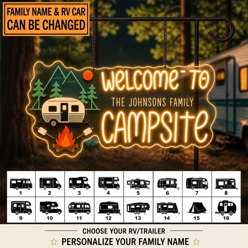 Campsite Neon - Etsy UK