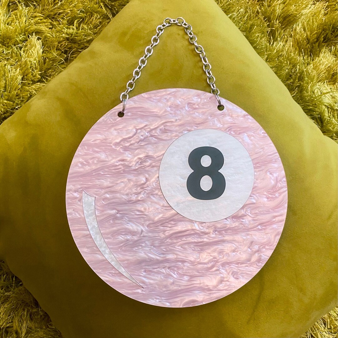 Pink Eight Ball Wall Art - Etsy