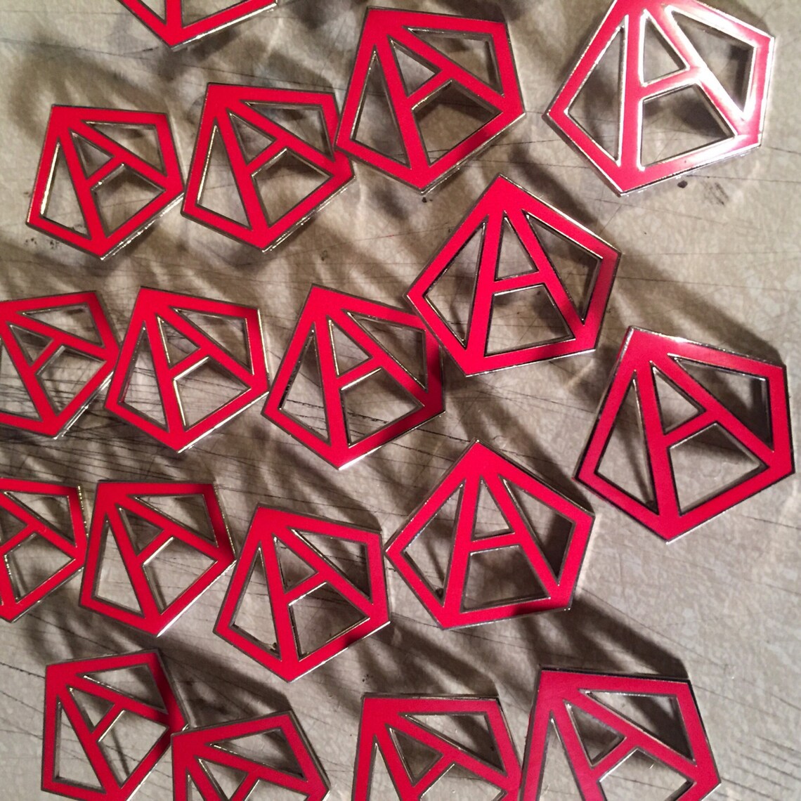 The System Red Anarchy Symbol Enamel Pin - Etsy