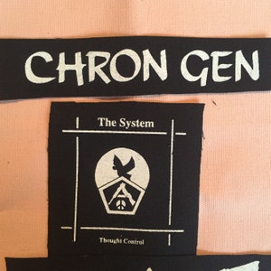 Chron Gen, the System, and Menace Black Canvas Patches - Etsy