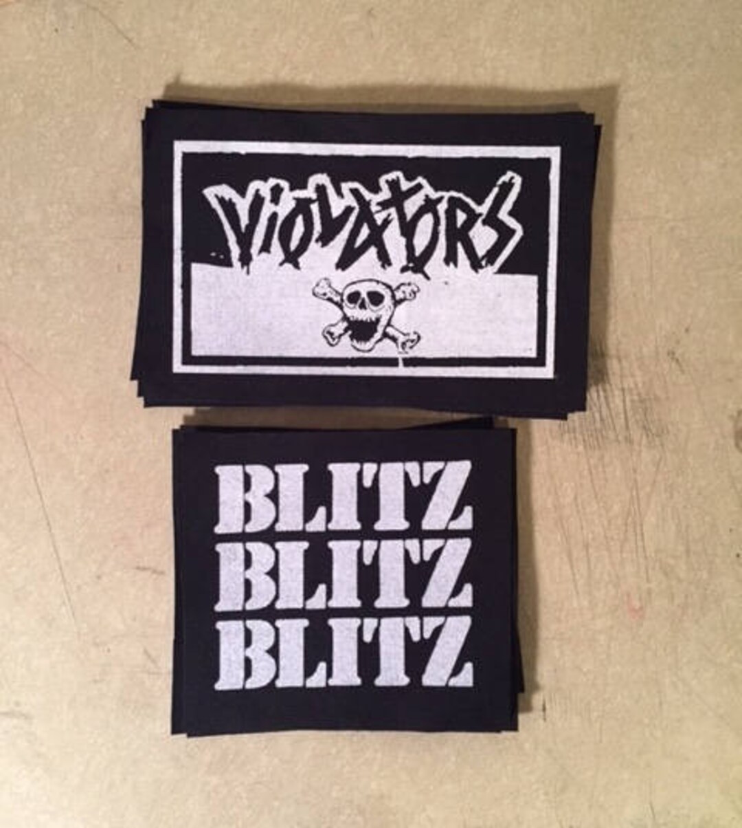 Blitz or the Violators Punk Canvas Patch - Etsy