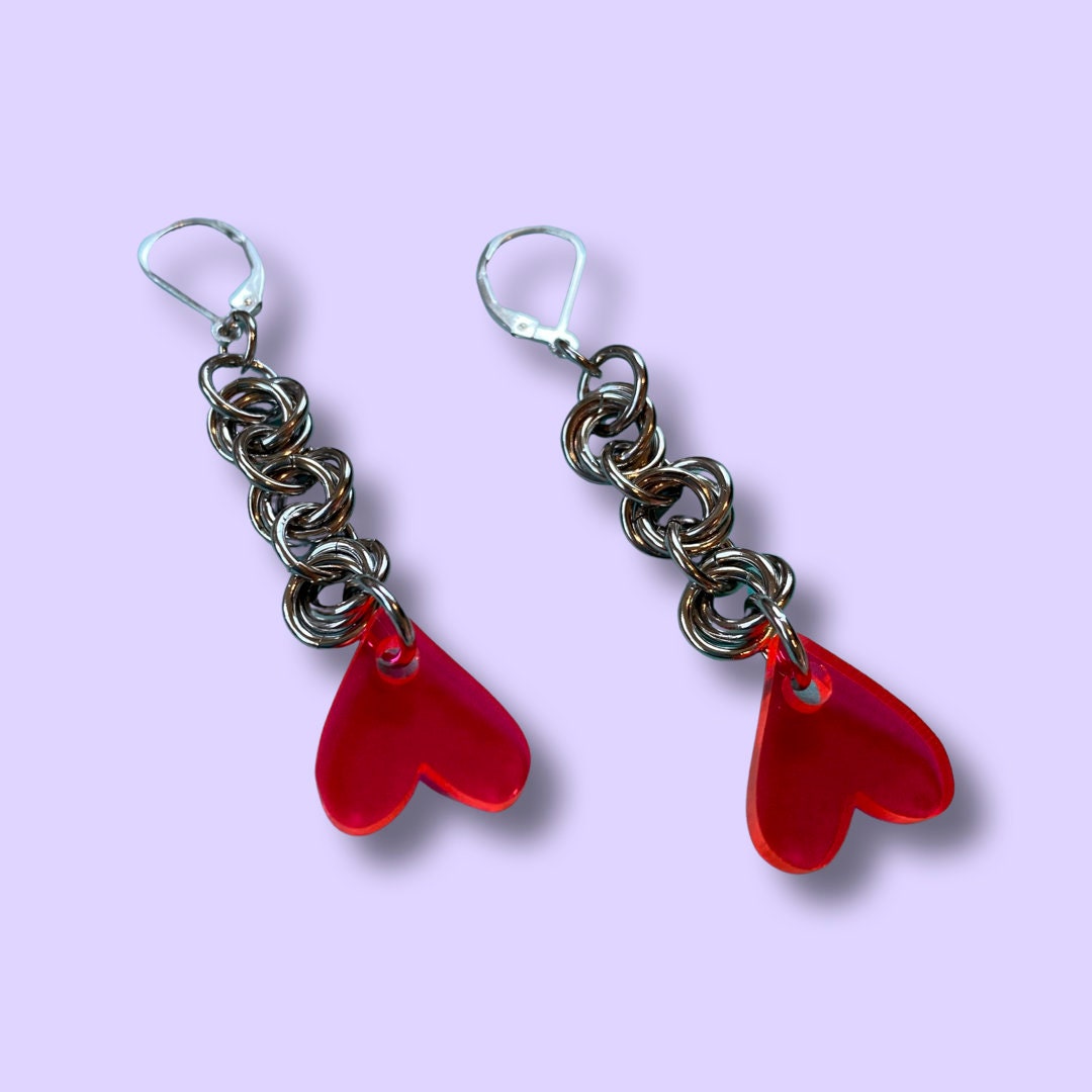 Hooked Heart : Various Colors - Etsy