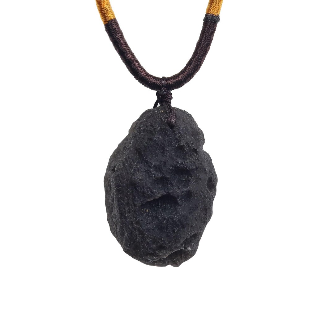 Tektites Saffordite Cintamani Stone Necklace,genuine Arizona Obsidian ...