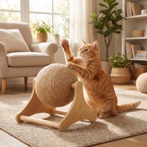 Rotating Cat Scratcher - Etsy