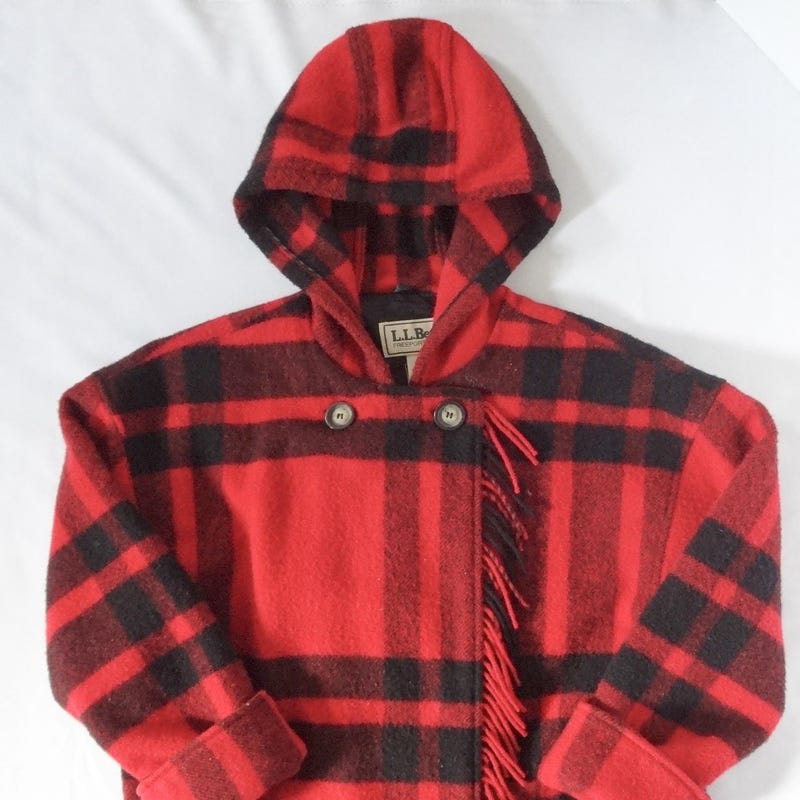 Vintage Wool Coat Ll Bean - Etsy