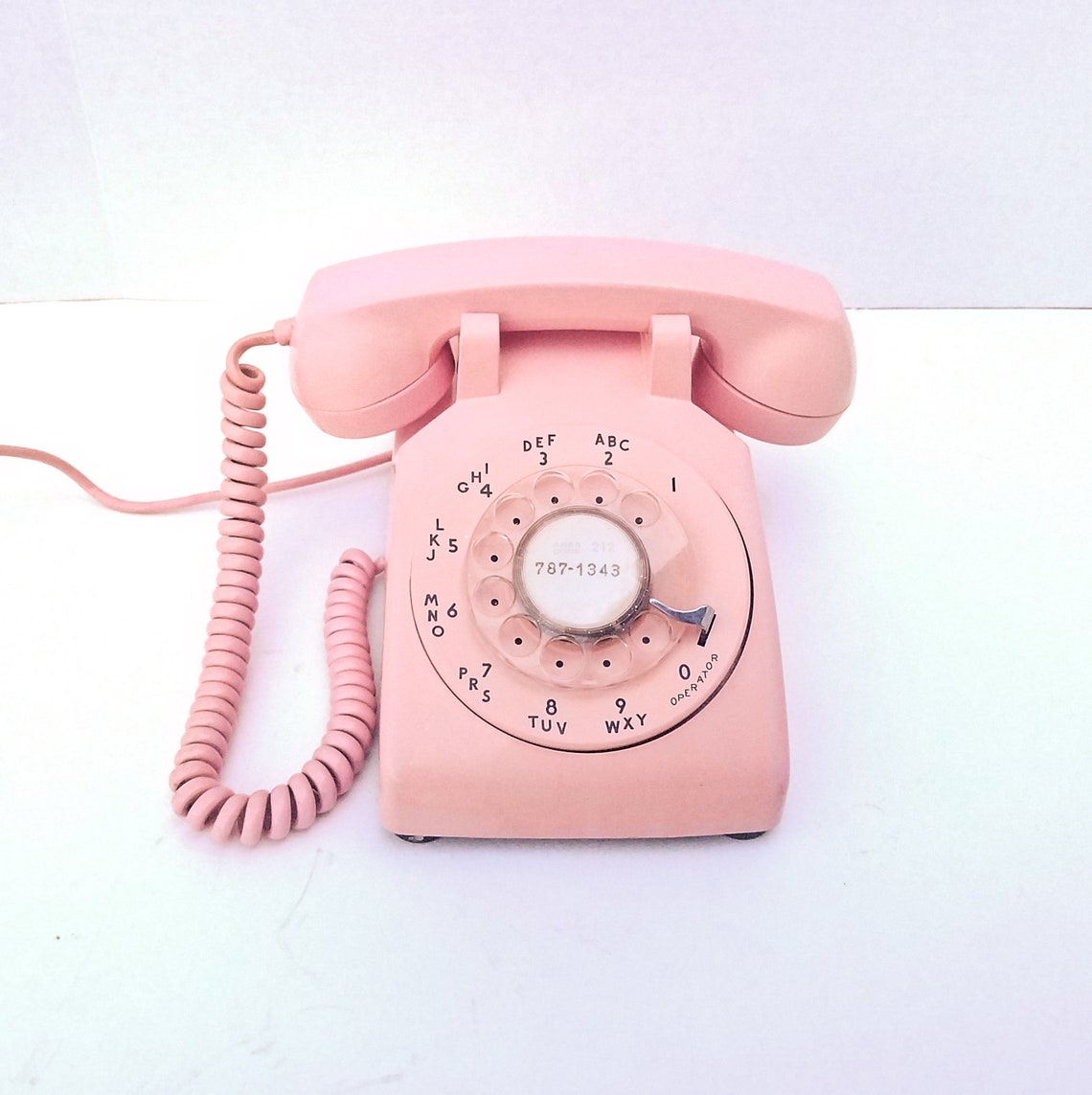 Vintage Pink Rotary Dial Telephone Western Electric Bell - Etsy