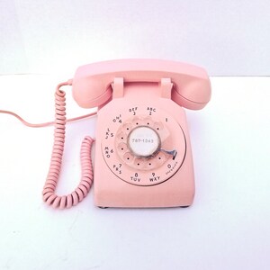Vintage Pink Rotary Dial Telephone Western Electric Bell - Etsy
