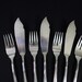 Vintage Silverplate Fish Fork Knife, Set of 9, Continental Silver Fish ...