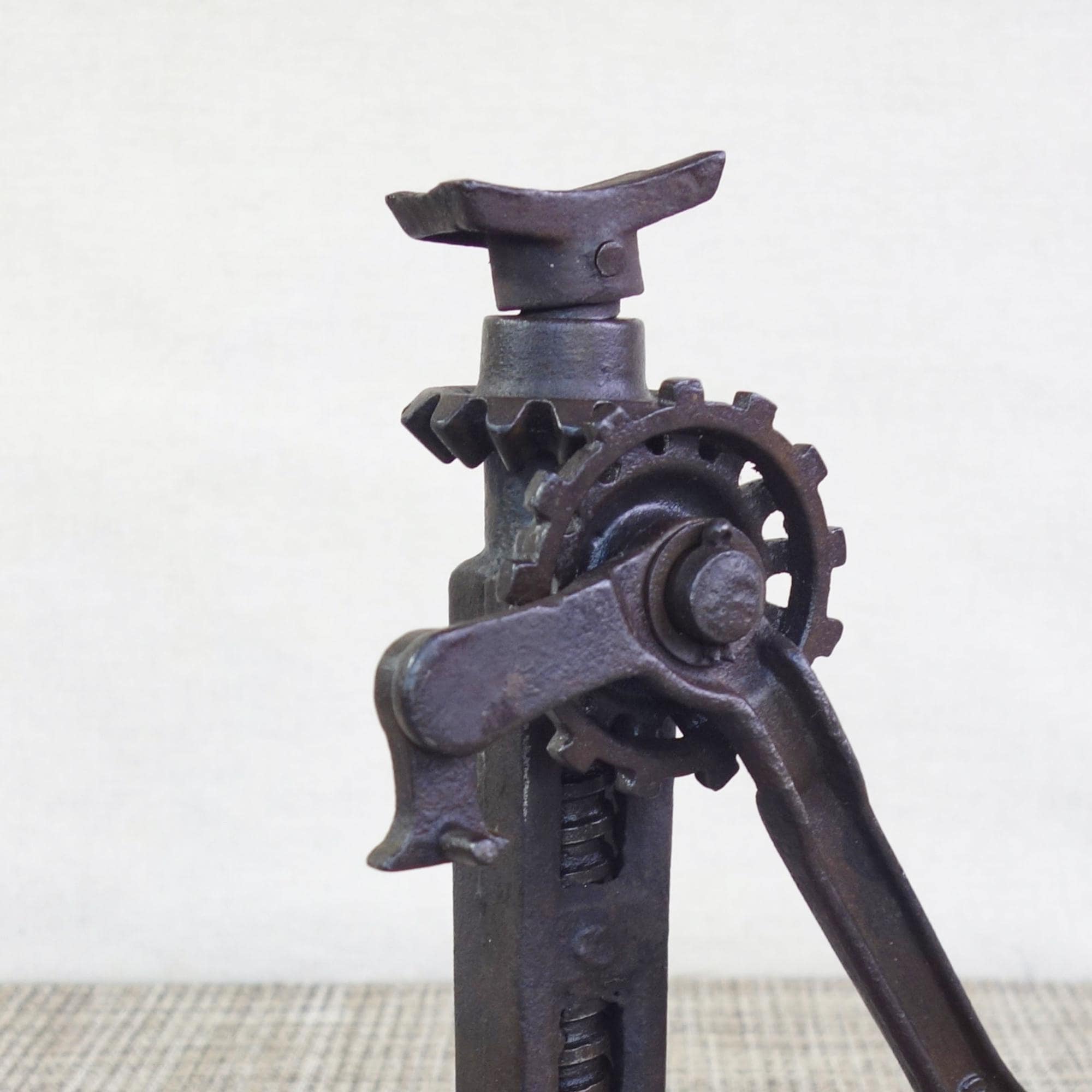 Antique Cast Iron Screw Jack, Vintage Eureka No. 1 Car Jack, Ashland ...