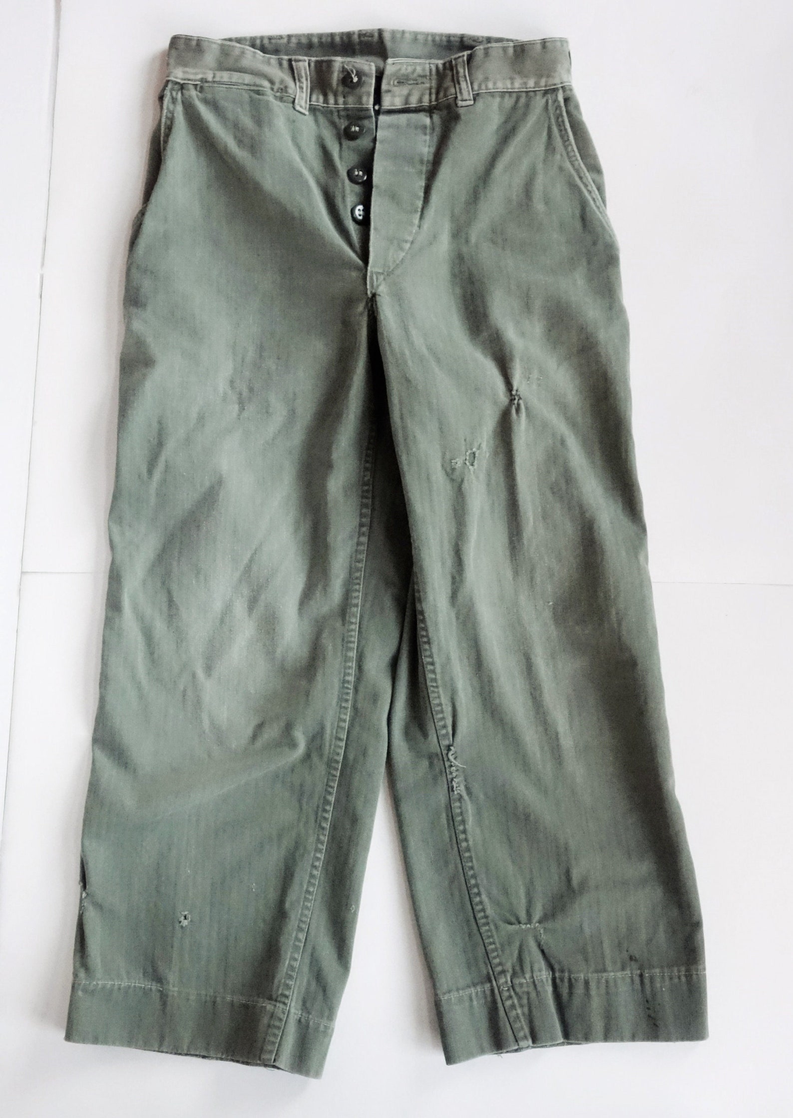 Vintage 1941 HBT Combat Fatigues Button Fly Military Uniform - Etsy