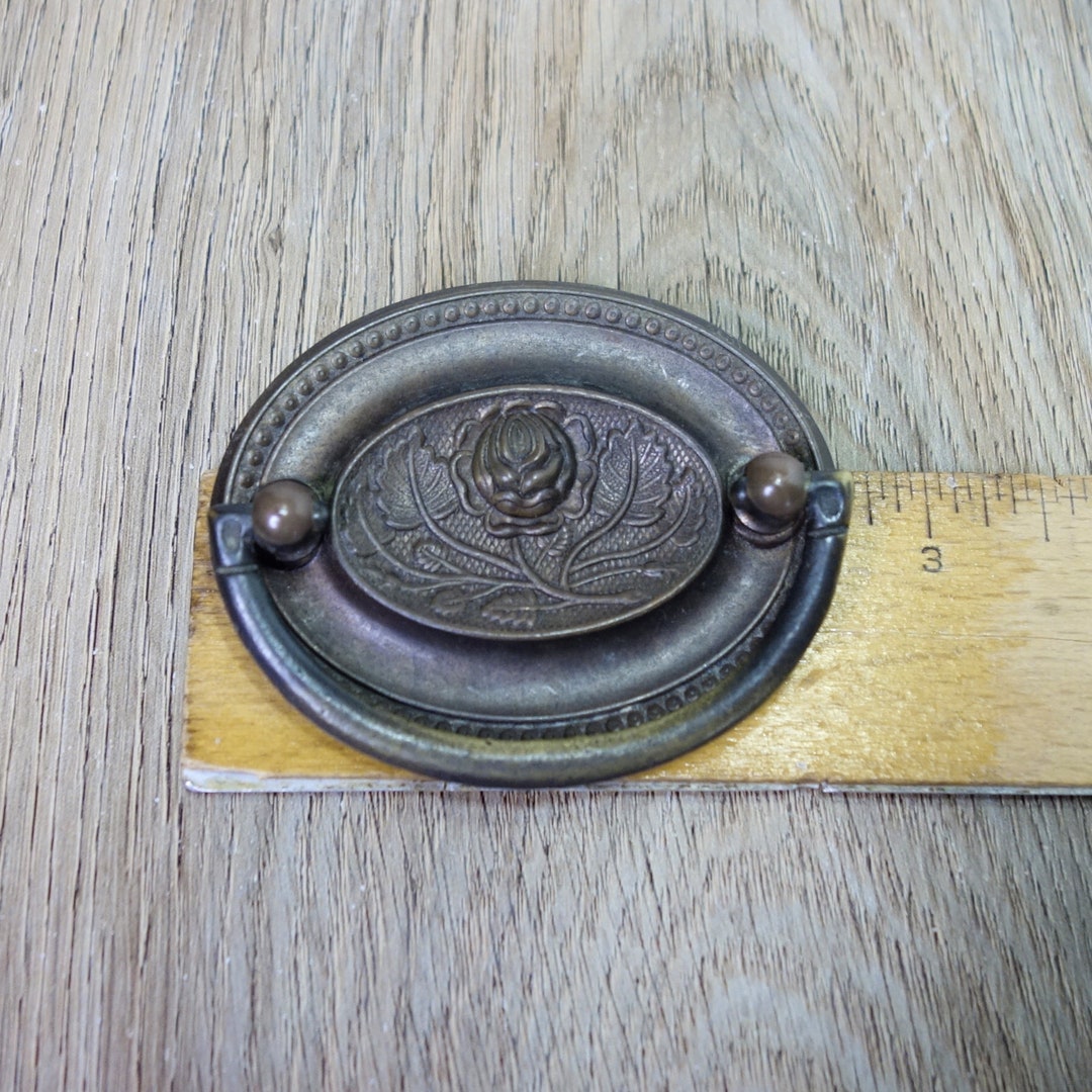 Choice Vintage Oval Drawer Pull, Bronze Hepplewhite, Bail Handle 2.5 or ...