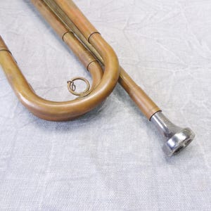 Vintage US Regulation Brass Bugle With Mouthpiece, Vintage Military ...